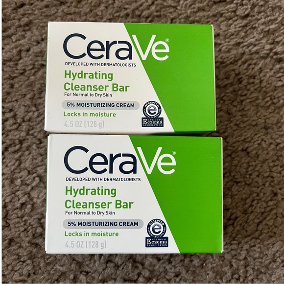 CeraVe | Skincare | 2 Brand New Cerave Hydrating Cleanser Bar For ...
